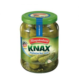 Hengstenberg KNAX Pickled Cucumbers Polish Style 720ml | Di Censo Butchers